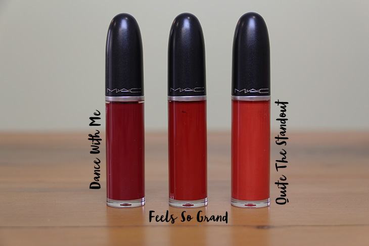 Batom líquido MAC: 3 tons de vermelho!